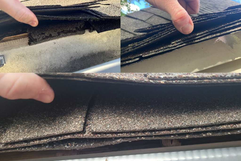 How Do You Identify Two Layers of Shingles on a Roof?